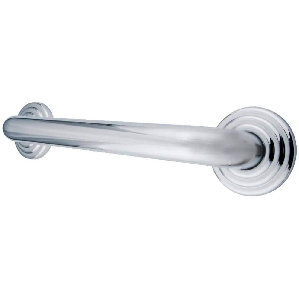 Kingston Brass Restoration 30 in. x 1-1/4 in. Grab Bar in Polished ...