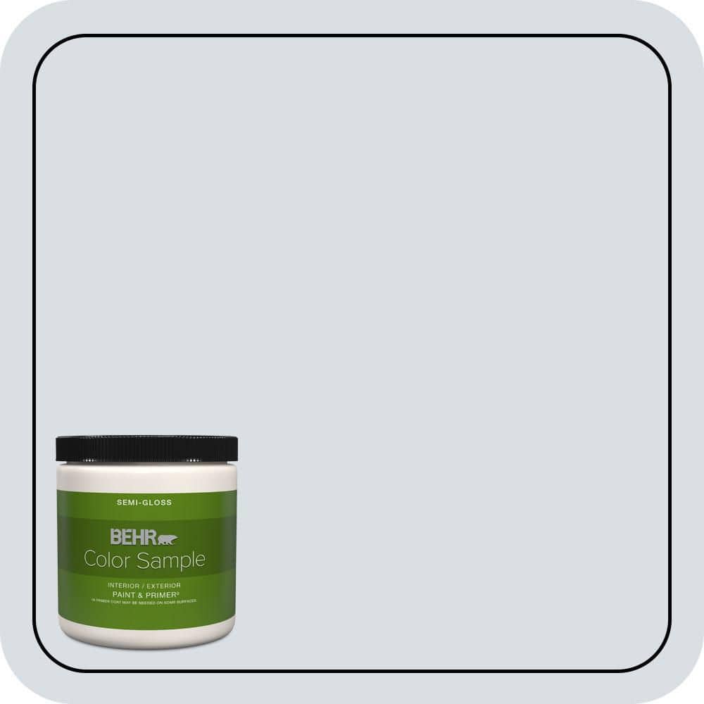 BEHR PREMIUM PLUS 8 oz. #MQ3-26 Mainsail Semi-Gloss Interior/Exterior ...