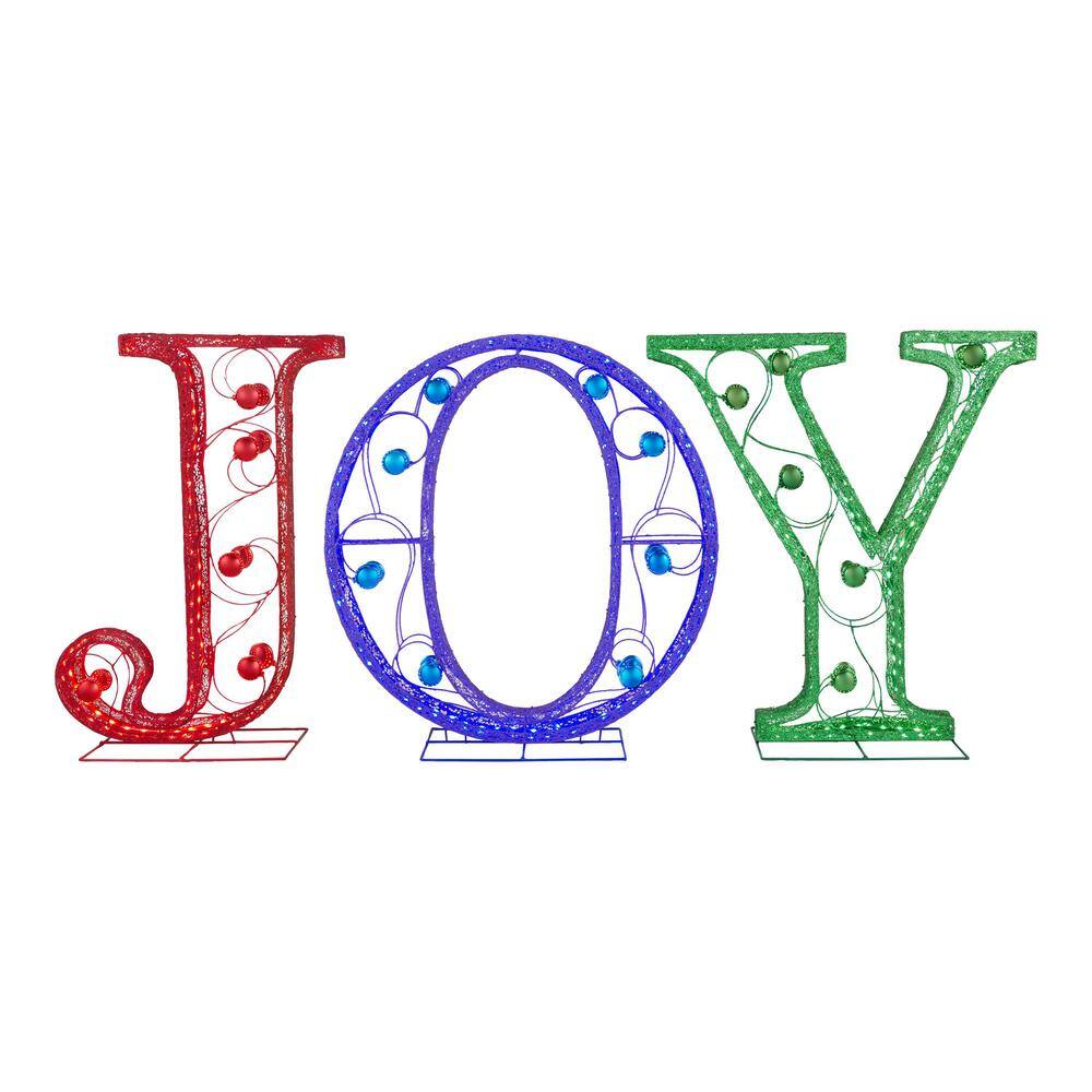 Have a question about Home Accents Holiday 32 in 275-Light LED JOY Sign ...
