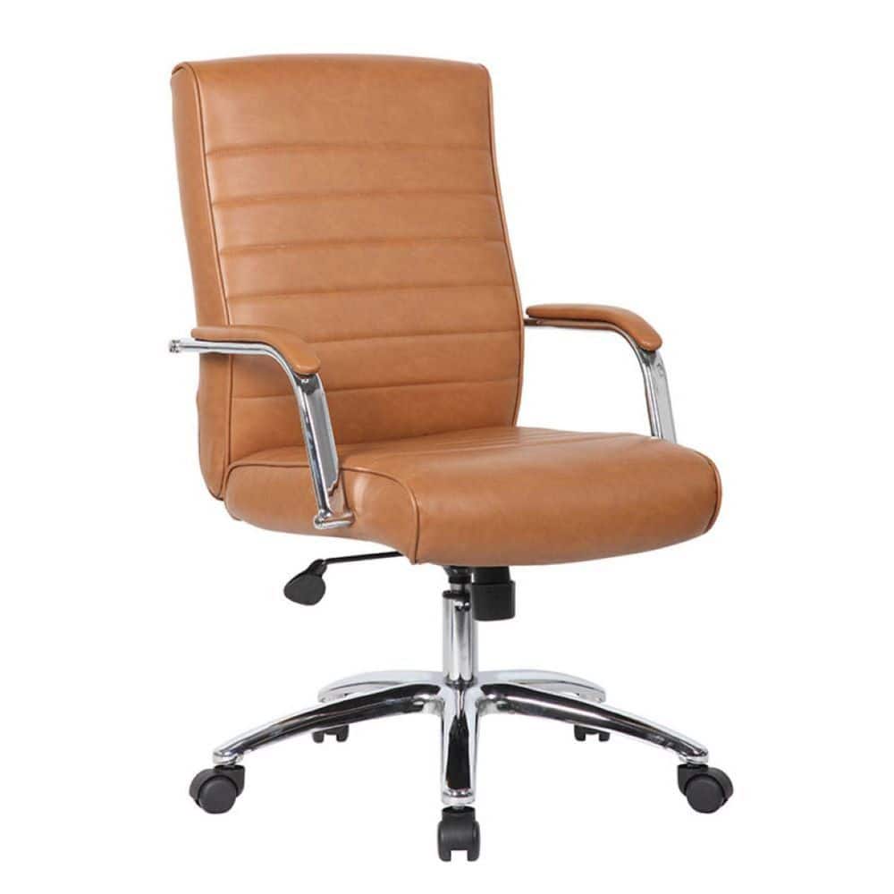 BOSS Office Products Comfort Vinyl Upholstery, Built In Lumbar Support ...