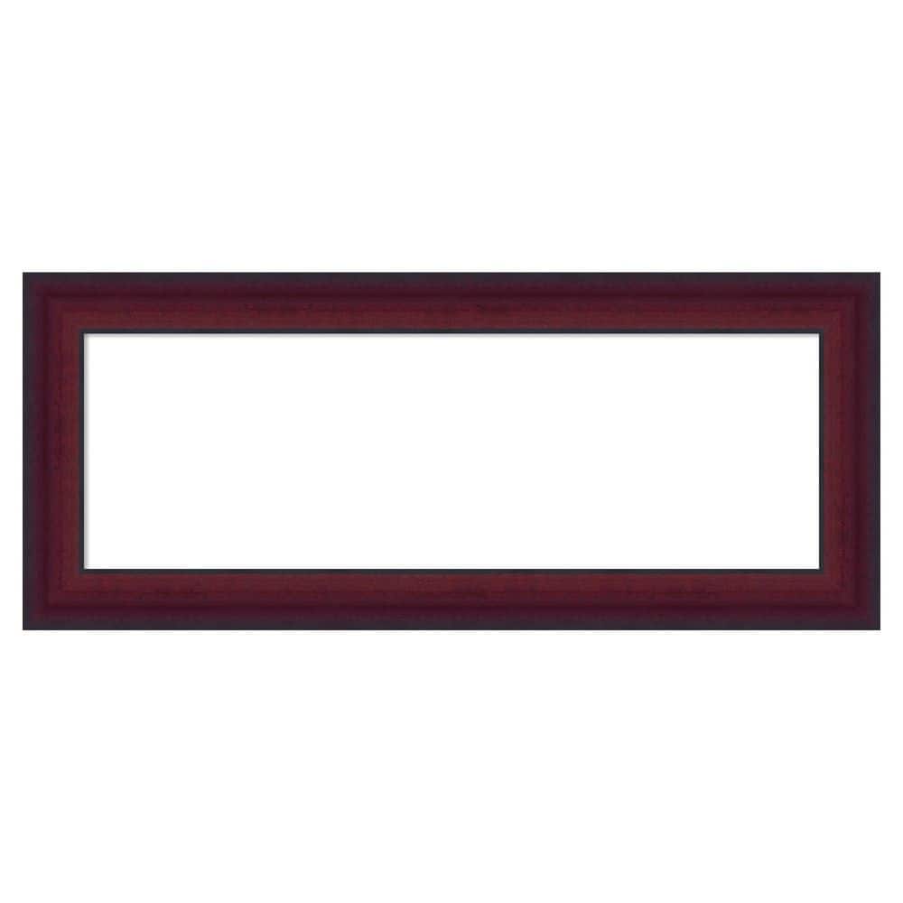 Amanti Art Canterbury Cherry 41 in. x 17 in. Wood Framed Dry Erase ...