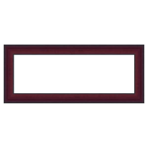 Amanti Art Canterbury Cherry 41 in. x 17 in. Wood Framed Dry Erase ...