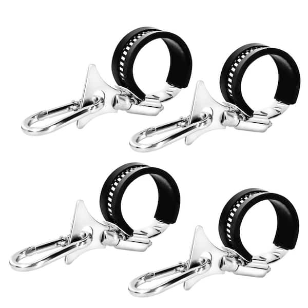 Oyezvary 0.7-1.25 in. Adjustable Stainless Steel Flagpole Clamp Kit ...