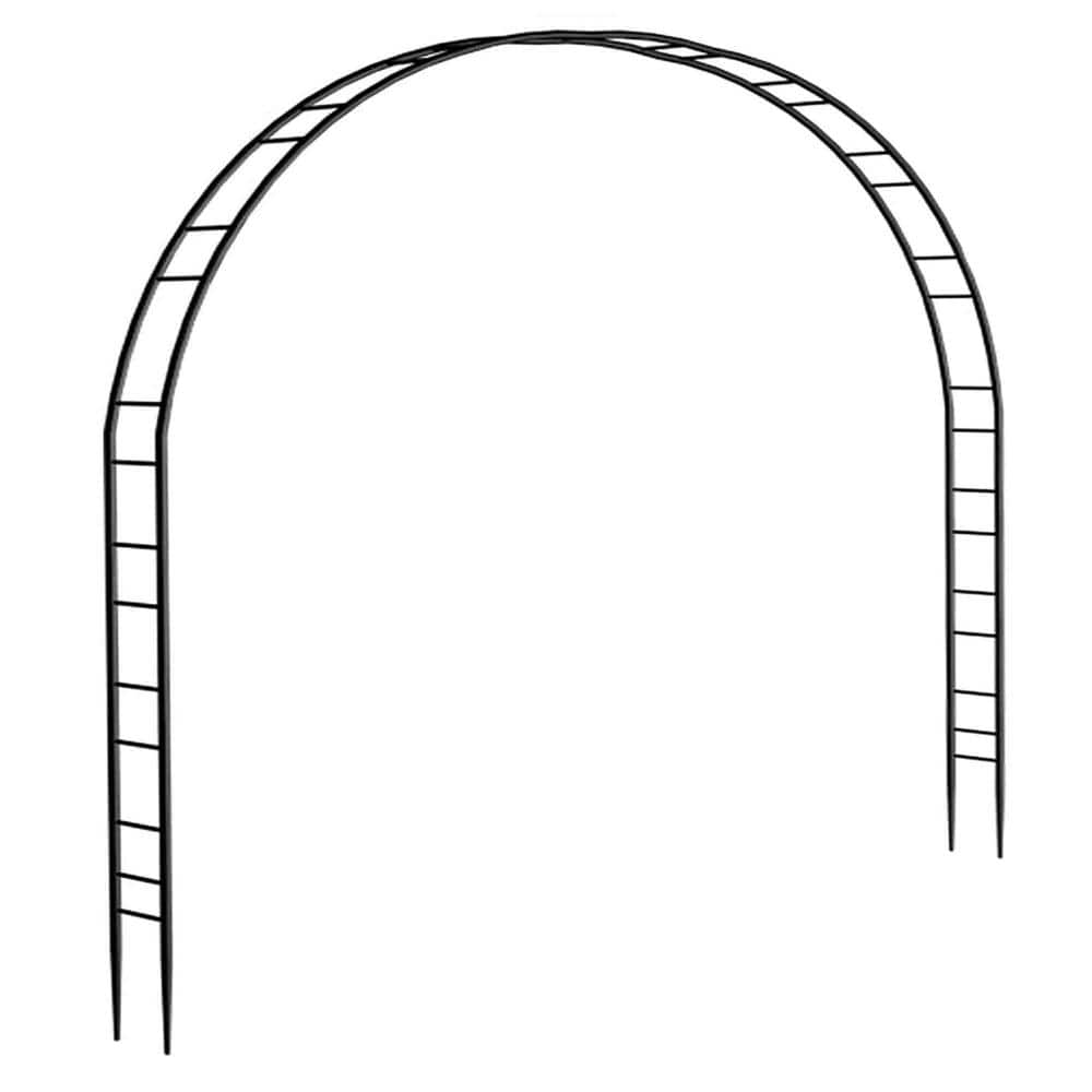 FAWEY TRED INC 110 in. Large Metal Garden Arch, Outdoor Garden Trellis ...