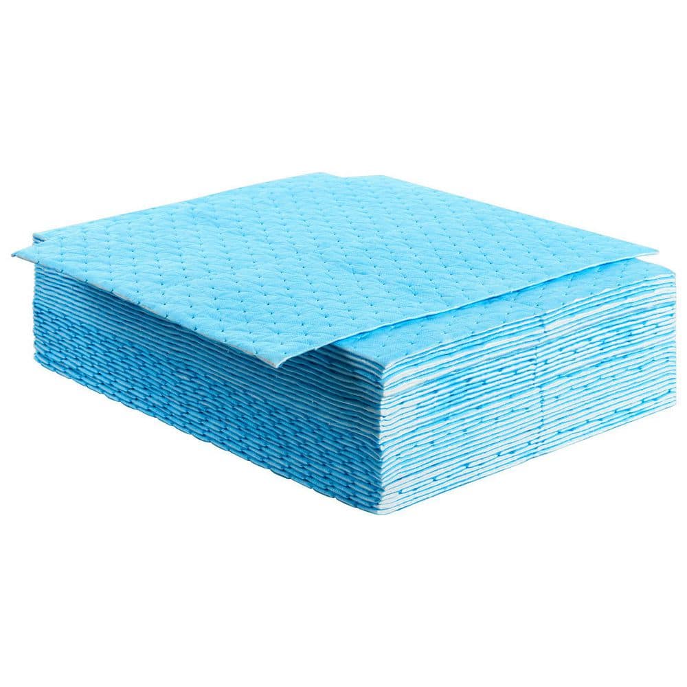 SKYSHALO 30-Piece Spill Absorbent Pad Water Absorbing Matpad Dispenser ...