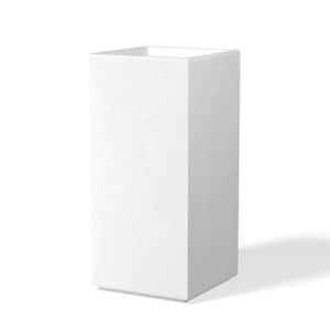 Sapcrete Modern 24 in. High Large Tall Elongated Square Crisp White ...