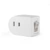 Commercial Electric 15 Amp Single Outlet Adapter with Switch, White LA ...