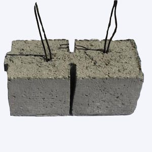 Basalite 2-1/8 in. x 2-1/8 in. 1-3/4 in. Wire Dobie Concrete Brick ...