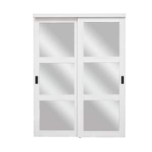 Have a question about TENONER 60 in. x 80 in. 3 Lite Mirrored Glass ...