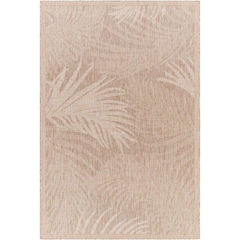Livabliss Lamar Tan 8 ft. x 10 ft. Coastal Indoor/Outdoor Area Rug ...