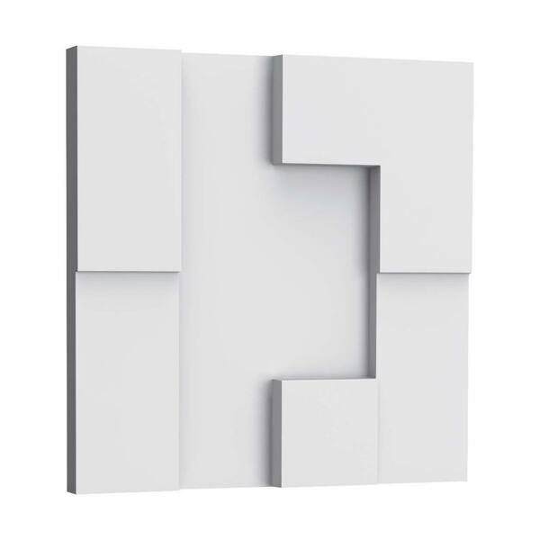ORAC DECOR 1 in. x 1 ft. x 1-3/5 ft. Cubi Style 2 Primed White ...