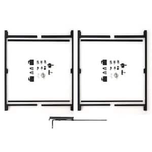 HOFT Gate Frame Kit 71 in. Black Aluminum for Horizontal Boards (hinges ...