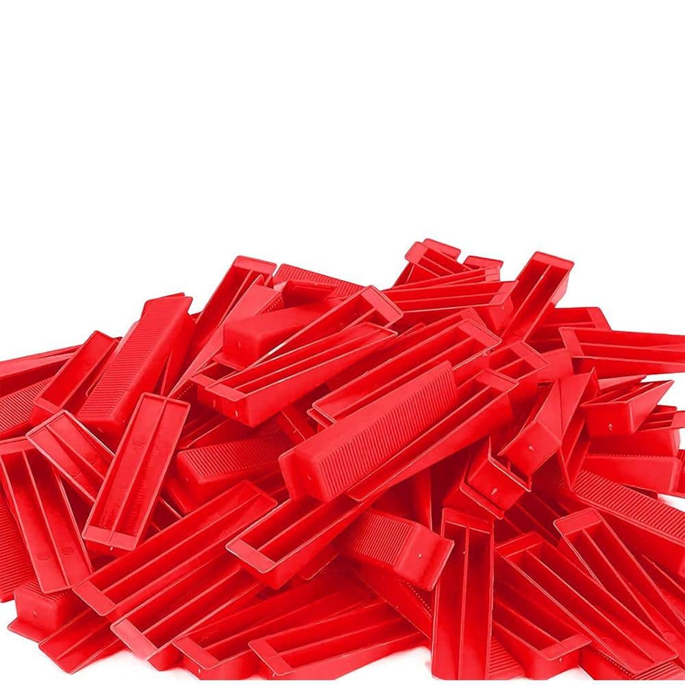 Wellco Red 0.86 in. W ABS Plastic Tile Leveling Systems Reusable ...