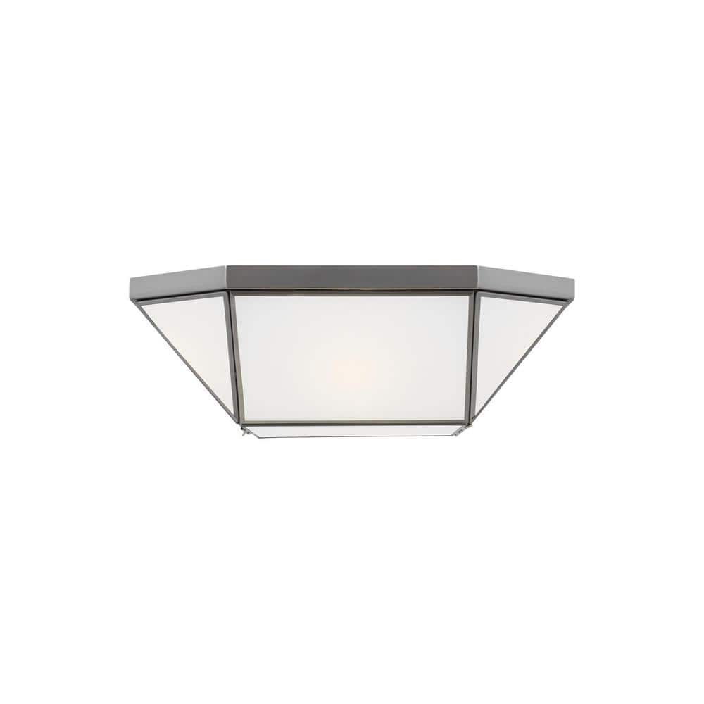 Generation Lighting Morrison 15.5 in. 2-Light Antique Brushed Nickel ...