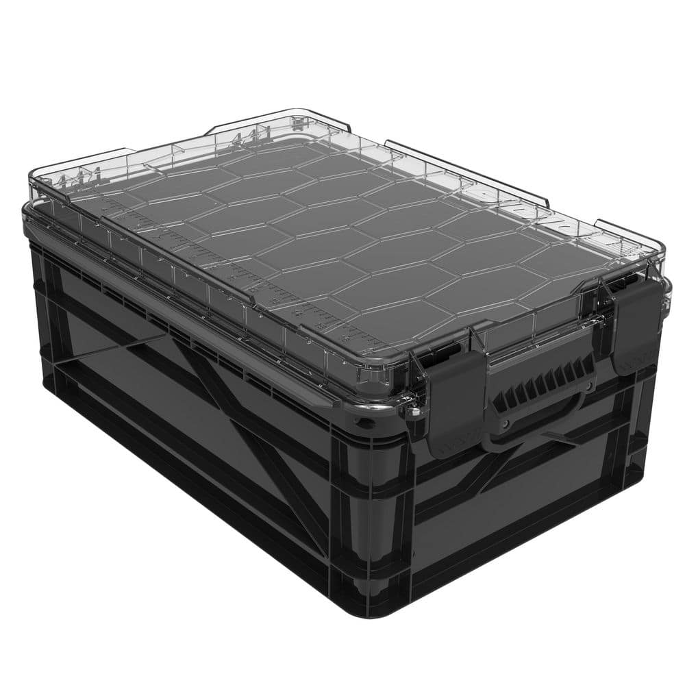 SIDIO Weather Resistant Half Size Storage Bin High Stacking Capacity ...