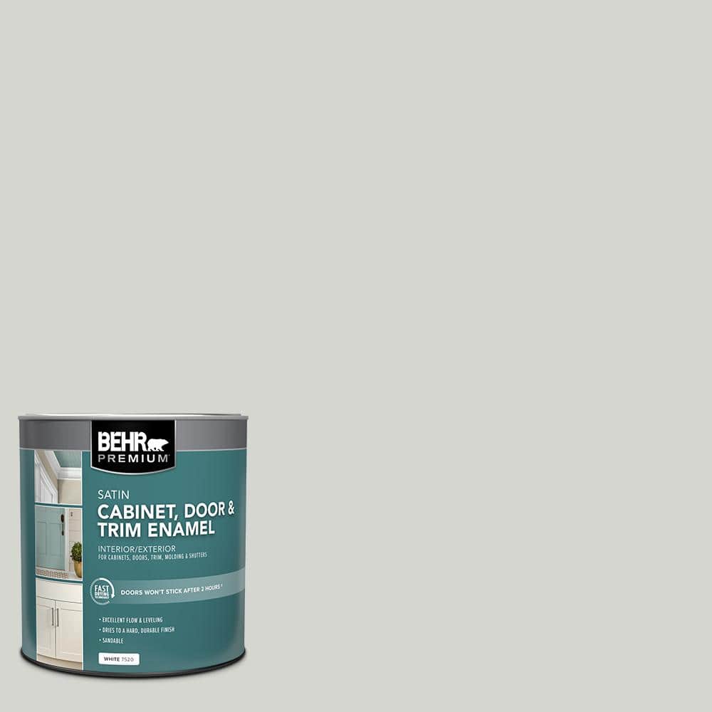 BEHR PREMIUM 1 qt. #T17-01 Close Knit Satin Enamel Interior/Exterior ...