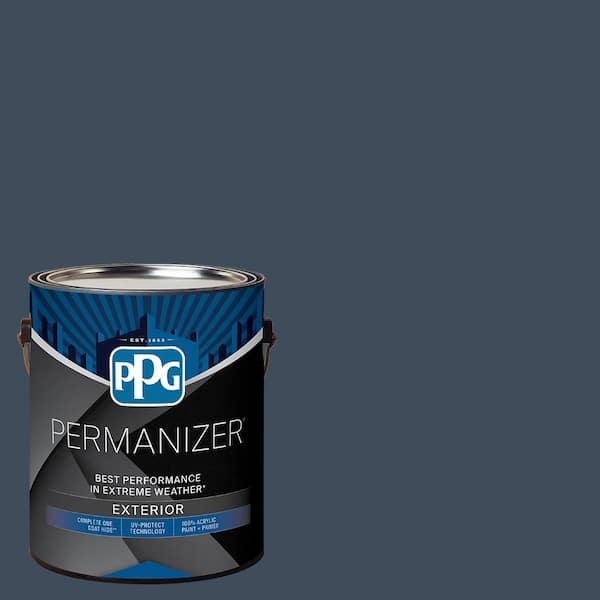 PERMANIZER 1 gal. PPG1041-7 Cavalry Flat Exterior Paint PPG1041-7PZ-01F ...