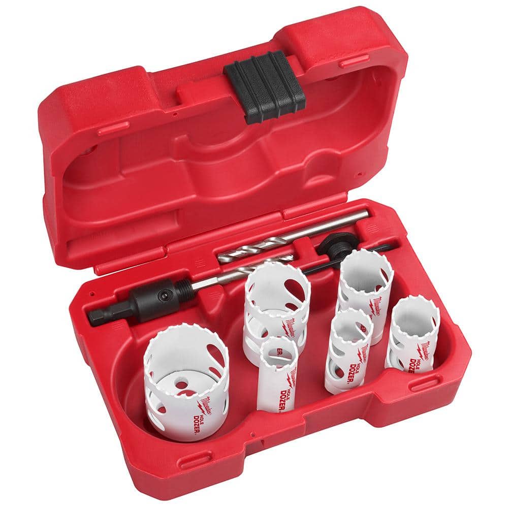 Milwaukee Hole Dozer General Purpose Bi-Metal Hole Saw Set (12-Piece ...