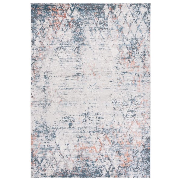 SAFAVIEH Invista 5 ft. x 8 ft. Gray/Beige Distressed High-Low Area Rug ...