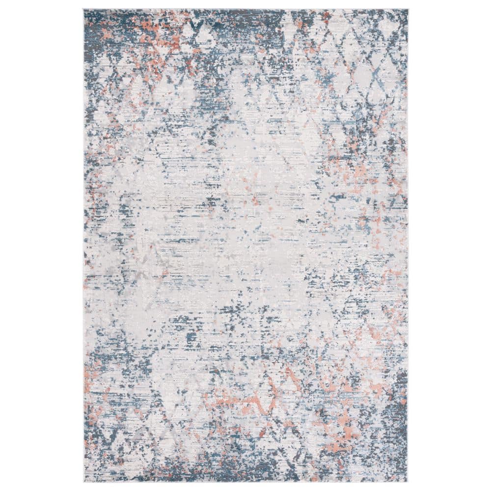 SAFAVIEH Invista 8 ft. x 10 ft. Gray/Beige Distressed High-Low Area Rug ...