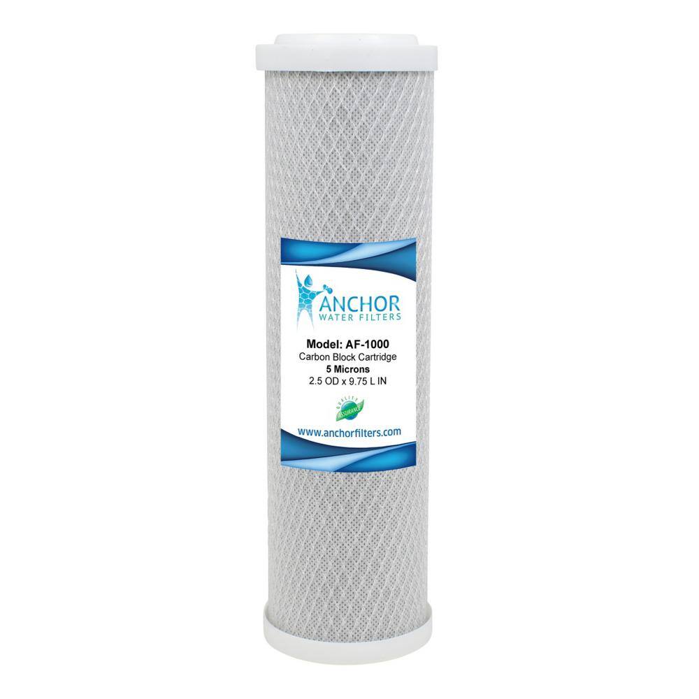 ANCHOR WATER FILTERS Carbon Block Replacement Filter Cartridge for ...