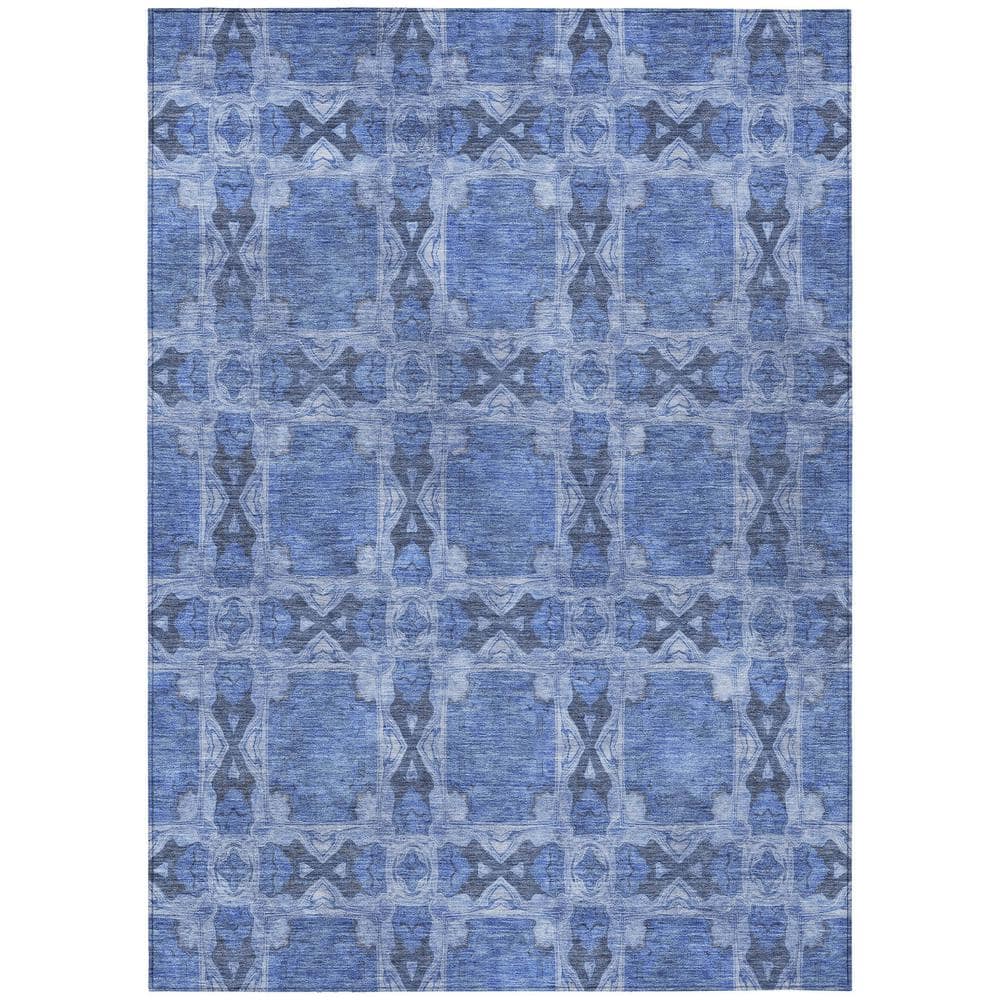 Addison Rugs Chantille ACN564 Denim 8 ft. x 10 ft. Machine Washable ...