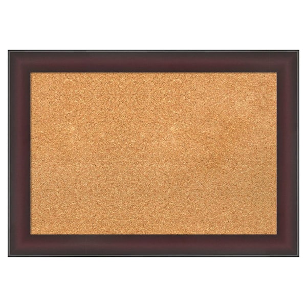 Amanti Art Grand Cherry Narrow 28 in. x 20 in. Poly Framed Natural Cork ...