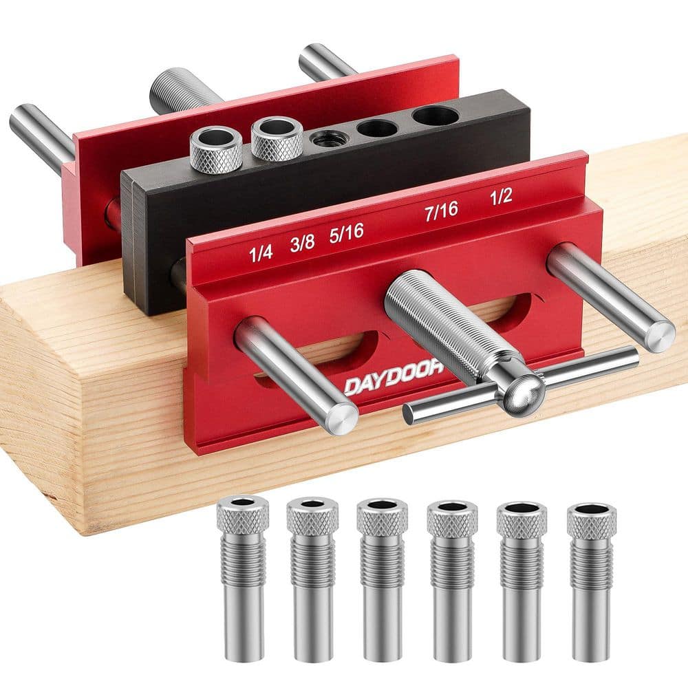 Laybus Red Large Self Centering Doweling Jig, Dowel Jig for Straight ...