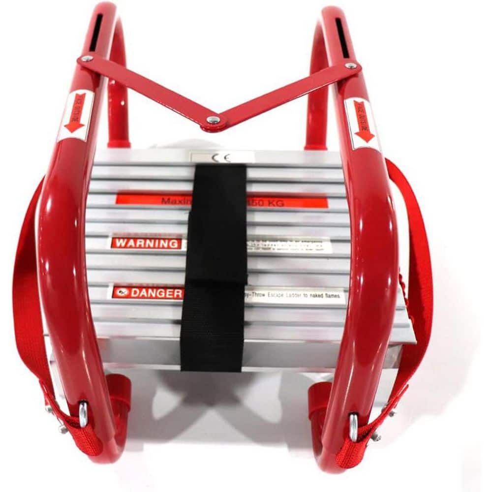 KIWDZFU 3-Story 25 ft. Fire Escape Ladder Emergency Portable Safety ...