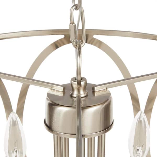 Hampton Bay KVR 19-7/8 in. 5-Light Brushed Nickel Finish Hampton Bay KVR 19-7/8 in. 5-Light Brushed Nickel Finish