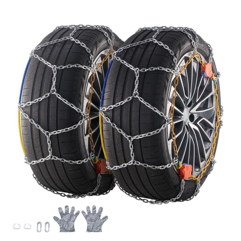 SKYSHALO Auto Tightening Snow Chains, Manganese Alloy Steel, Diamond ...