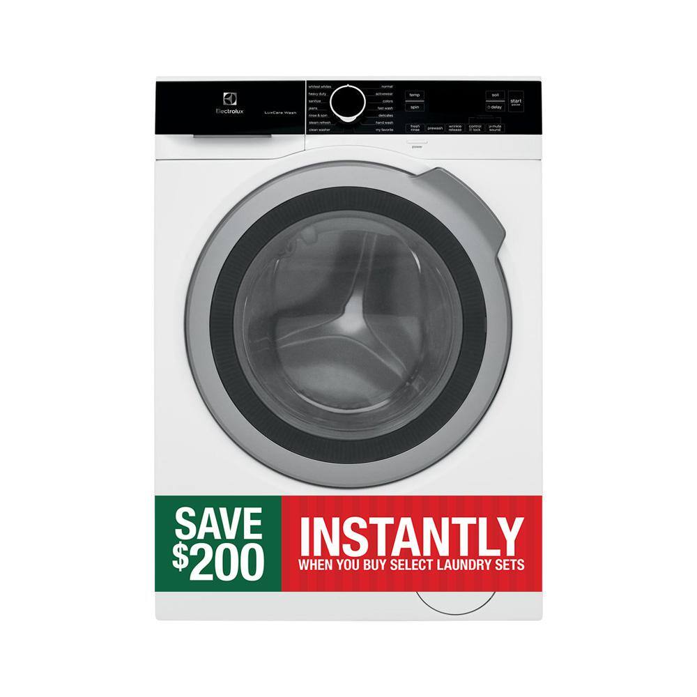 Electrolux 24 in 2.4 cu. ft. Compact Stackable Front Load Washer in ...