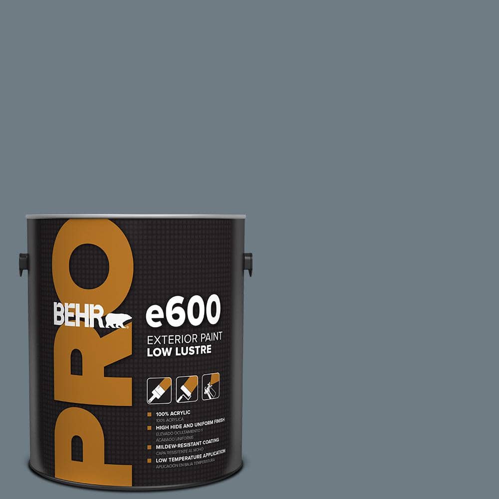 BEHR PRO 1 gal. #N490-5 Charcoal Blue Low Luster Exterior Paint PR62301 ... BEHR PRO 1 gal. #N490-5 Charcoal Blue Low Luster Exterior Paint PR62301 ...