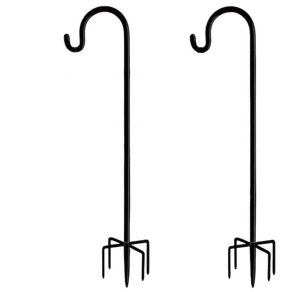 FAWEY TRED INC 62 in. Metal Shepard's Hooks for Outdoor, Bird Feeder ...