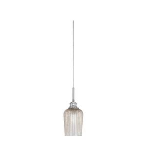Albany 60-Watt 1-Light Brushed Nickel Pendant Mini Pendant Light Clear ...