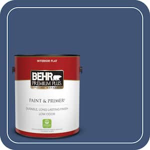 BEHR PREMIUM PLUS 8 oz. #600D-7 Daring Indigo Eggshell Enamel Interior ...