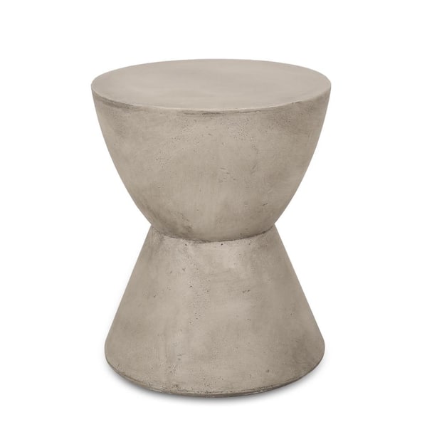 CHRISTOPHER KNIGHT HOME Montreal Light Grey Round Stone Outdoor Patio ...