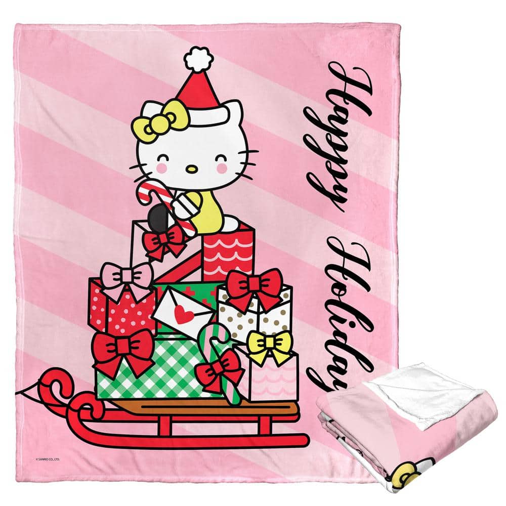 THE NORTHWEST GROUP Hello Kitty Happy Holidays Silk Touch Throw Blanket ...