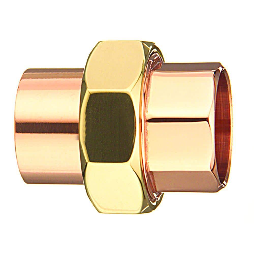Everbilt 1/2 in. Copper C x C Union 10633580 - The Home Depot
