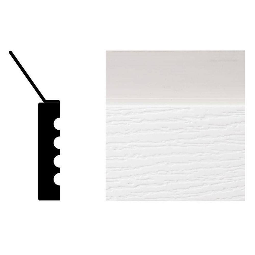 Veranda 7/16 in. x 2 in. x 108 in. Vinyl Garage Door Stop Moulding ...