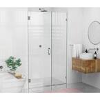 Glass Warehouse Illume 45.5 in. W x 78 in. H Wall Hinged Frameless ...