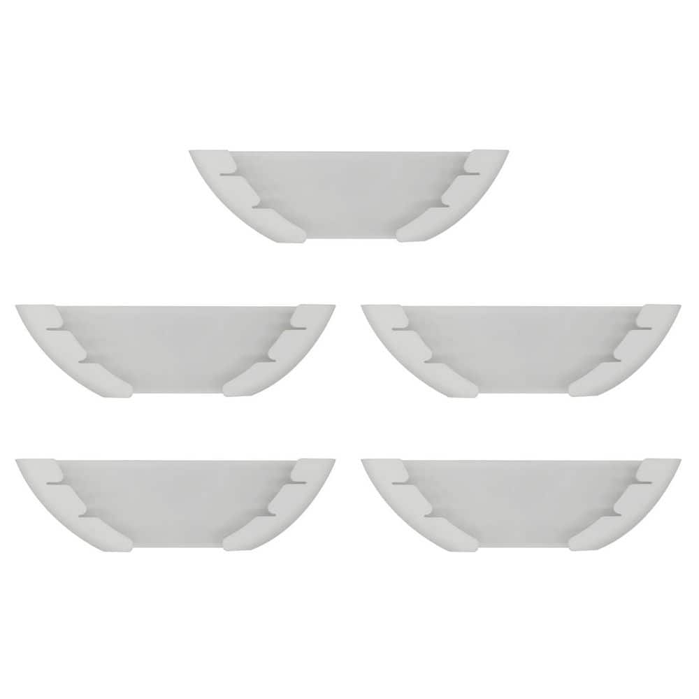 Anqtovp White Pot Lid Organizer Drawer Organizer 5 Pcs Space Saving ...