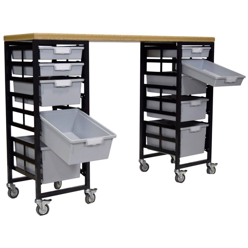 StorSystem Mobile Workbench Storage Station With Wood Top -6 StorSystem ...