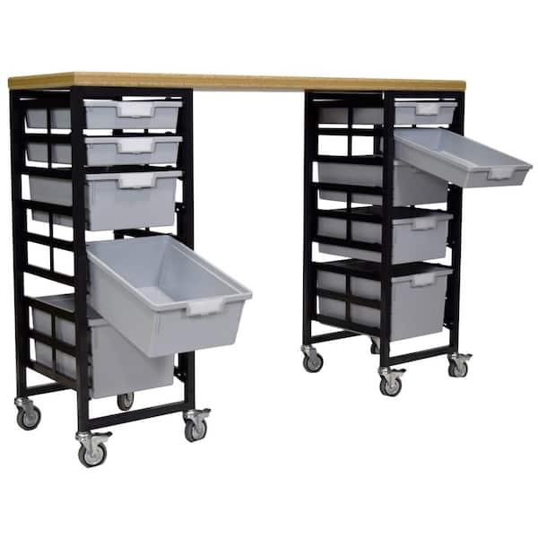 StorSystem Mobile Workbench Storage Station With Wood Top -6 StorSystem ...