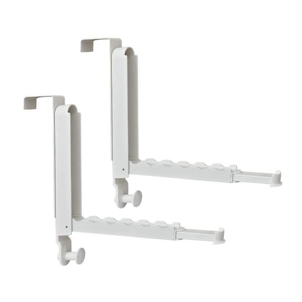 NVNOO 13 in. Foldable Over The Door Hooks with Retractable Rod for ...