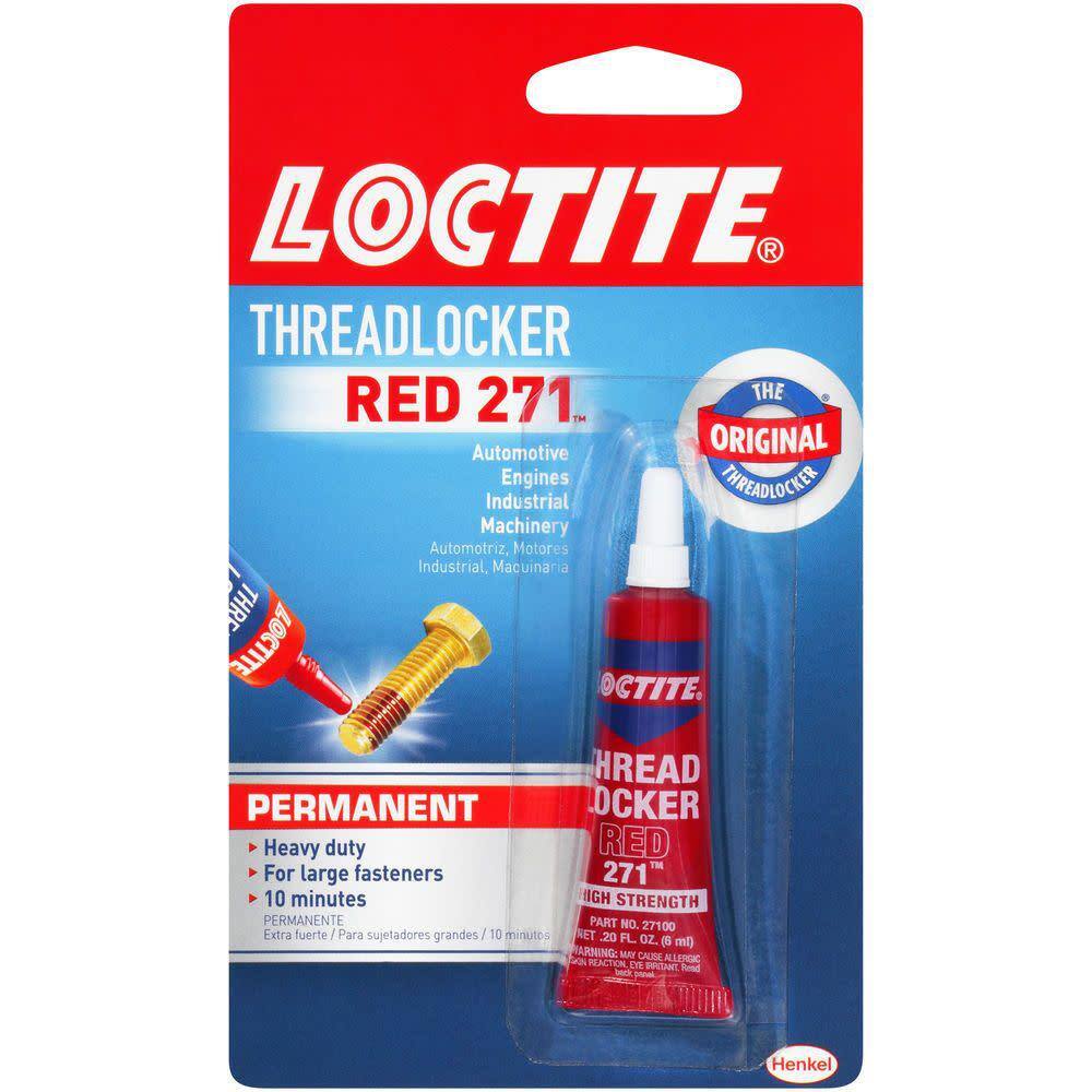 Loctite Threadlocker 271 Red Permanent Nut And Bolt Adhesive 0 20 Oz Loctite Threadlocker 271 Red Permanent Nut And Bolt Adhesive 0 20 Oz