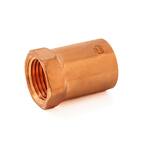 Everbilt 3/4 in. x 1/2 in. Copper Pressure Cup x FPT Female Adapter Fitting W 01247EB - The Home ...