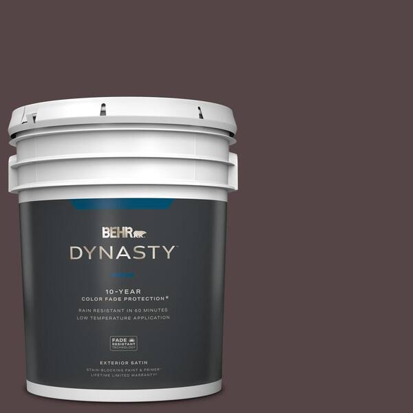 BEHR DYNASTY 5 gal. #PPU1-01 Folklore Satin Enamel Exterior Stain ...