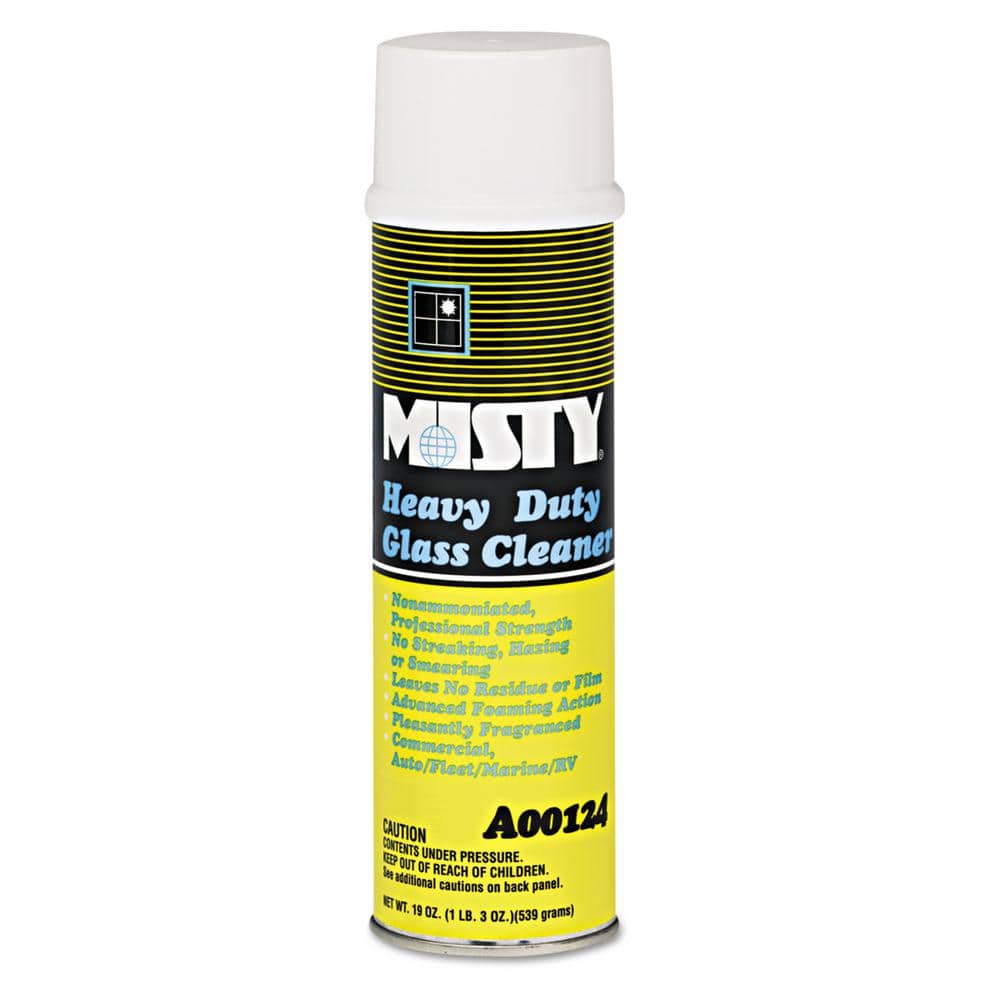 MISTY Heavy-Duty Glass Cleaner, Citrus, 20 oz. Aerosol, 12/Carton ...