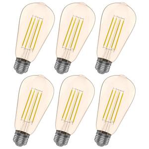 Feit Electric 60-Watt Equivalent ST19 Dimmable Straight Filament Clear ...